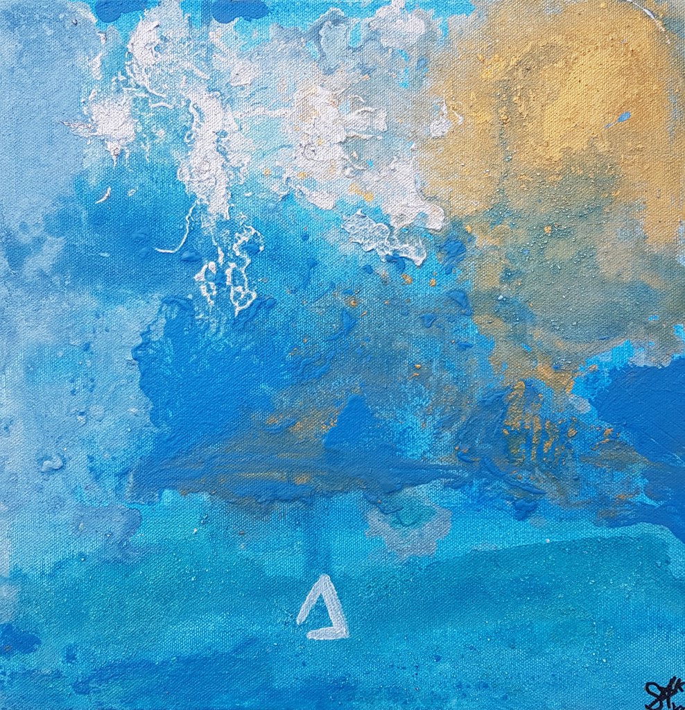Blue Ocean Acrylic on Canvas – Lillybochic