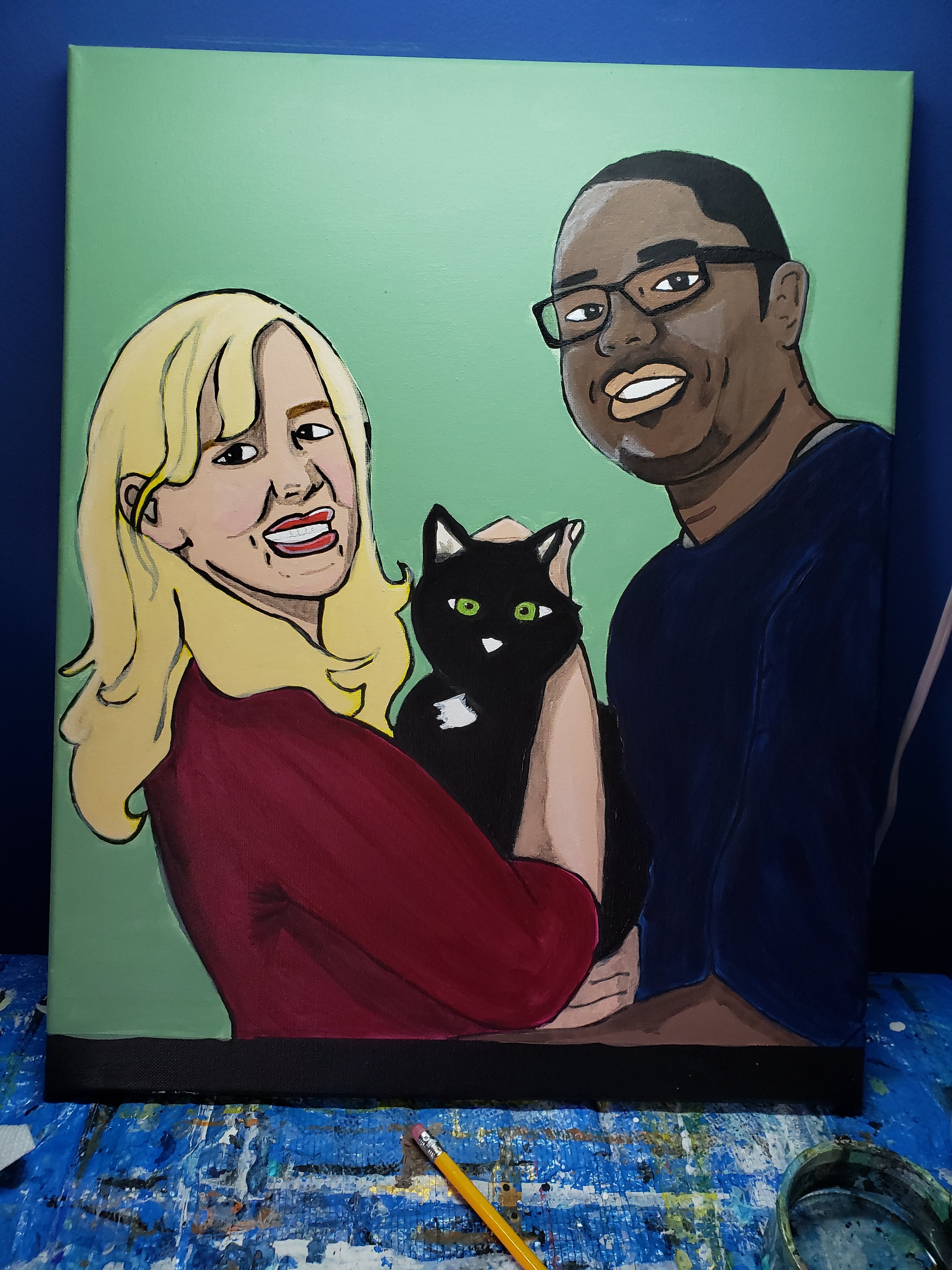 Creating a portrait from a digital illustration – Lillybochic